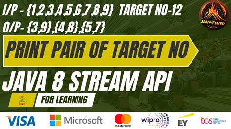 Find Pairs In Array With Given Sum Java8 Interview Questions Youtube