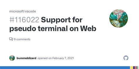 Support For Pseudo Terminal On Web Issue Microsoft Vscode Github