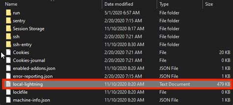 Retrieve Locals Log File Local