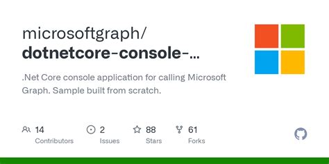 Github Microsoftgraphdotnetcore Console Sample Net Core Console