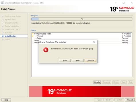 Oracle Express Failed To Add User To 2 Group Roracle