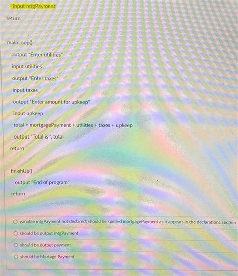 Solved Question 8 The Pseudocode Segment Is Intended To