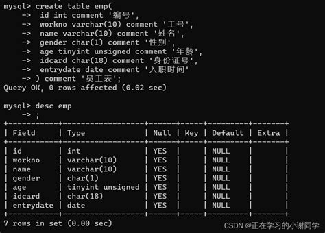 Mysql学习一 Csdn博客