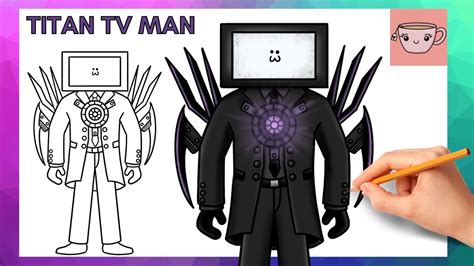 How To Draw Titan Tv Man Skibidi Toilet Easy Step By Step Drawing Hot