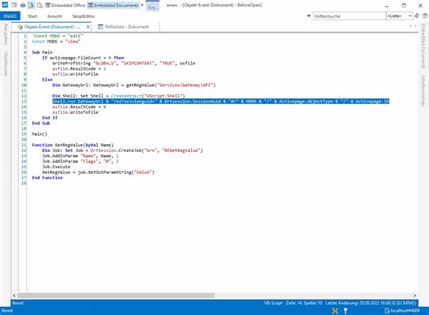 Embedded Documents separat im Browser öffnen Embedded Documents for enaio und yuuvis ECM