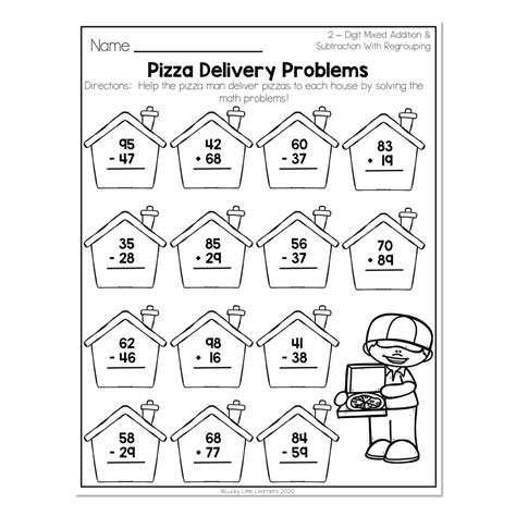 2nd Grade Math Worksheets 2 Digit Mixed Addition And Subtraction Worksheets Library