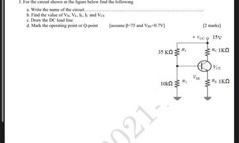 Solved For The Circuit Shown In The Figure Below Find The Chegg