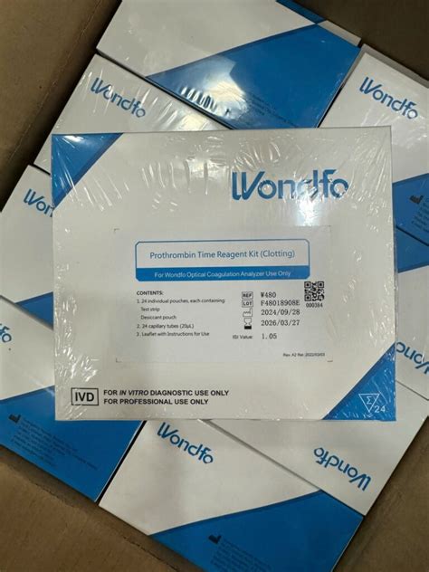 Bộ Thuốc Thử Prothrombin Time Reagent Kit Clotting Wondfo Dùng Cho