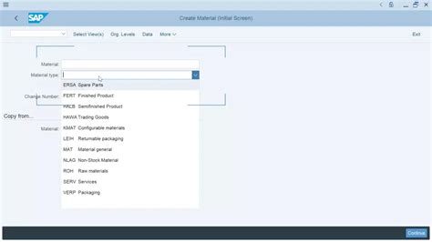 How To Create A Material In SAP