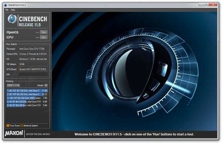 Nový benchmark CPU a GPU Cinebench 11 5 Cnews cz