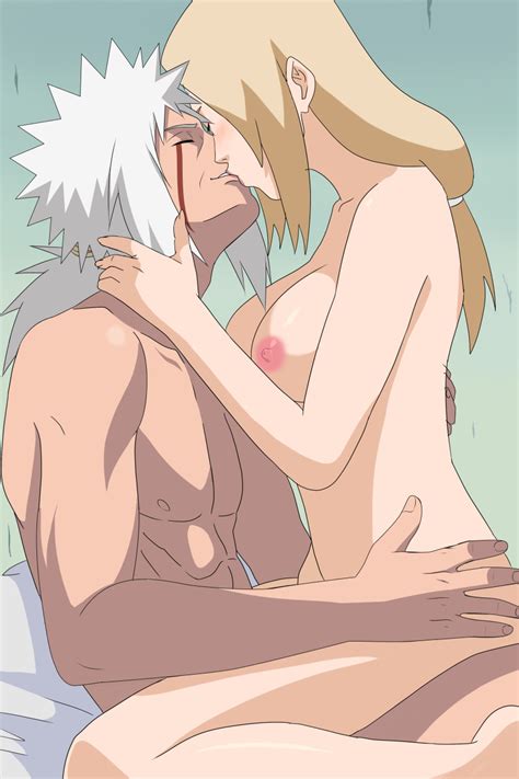 Rule 34 Ass Big Breasts Blonde Hair Couple Edit Female Jiraiya Jiratsu Karazu Master Kissing