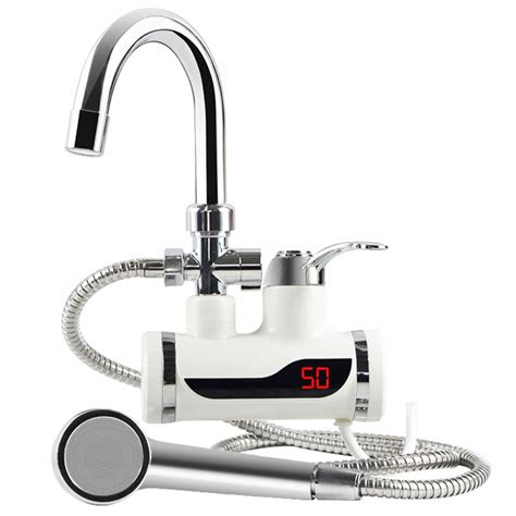 Електрически кран за моментално загряване на вода топла вода 30 60° стенен монтаж мощност