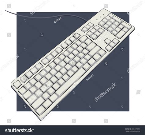 Keyboard Without Characters Stock Vector Royalty Free Shutterstock