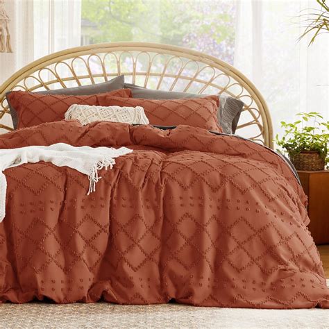 Bedsure Boho Cal King Duvet Cover Boho Bedding Tufted