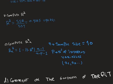solved a regression analysis has produced the following analysis of