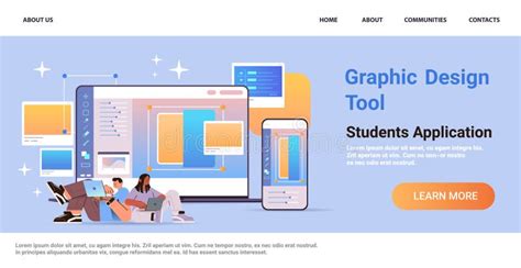 Graphic Design Artists Working On Laptop Man Woman Designers Creating