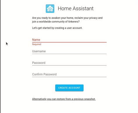 upload snapshot for restoring or migrating feature requests home