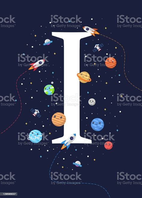 우주를 테마로 한 편지 I 아이들을위한 벡터 일러스트 공간 0명에 대한 스톡 벡터 아트 및 기타 이미지 0명 과학 교육