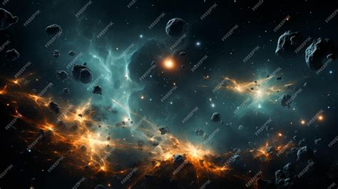 Premium Ai Image Boundless Universe With Stars Neural Network