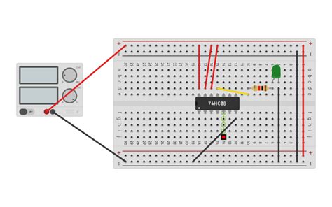 Circuit Design Breadboard Tinkercad