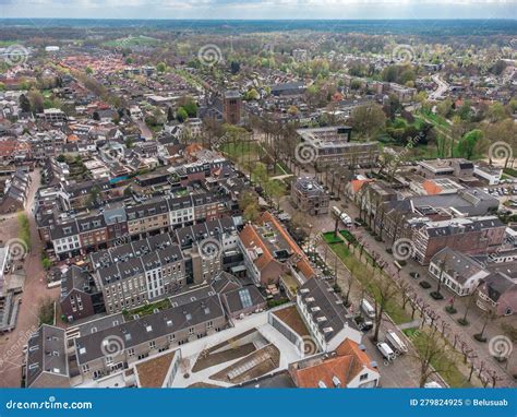 A Top View Of The Town Of Oisterwijk In The Netherlands Stock Image
