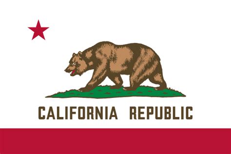カリフォルニア州 アメリカの国旗