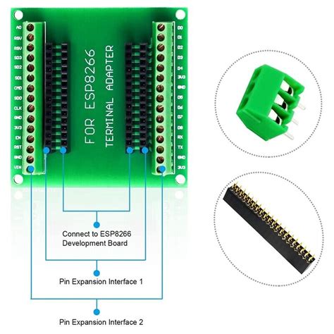 2pcs Esp8266 Breakout Board Gpio 1 2 For Esp8266 India Ubuy