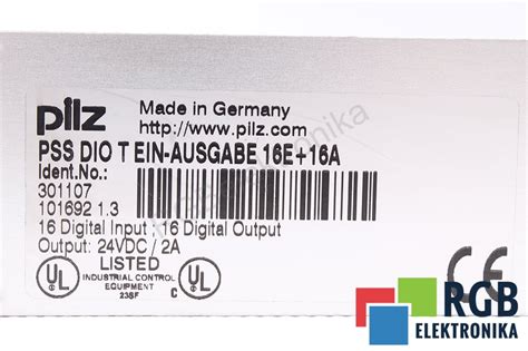 Pilz 301107 Pilz ⚡ Check Our Wide Offer And Order With 24 H Delivery Rgb Automatyka Industrial