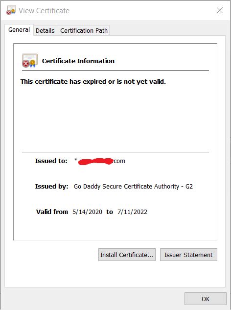 The Security Certificate Has Expired Or Is Not Yet Valid Warning Outlook Cloud Computing