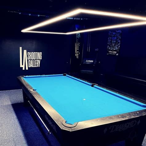 9ft Perimeter Led Billiard Pool Table Light Modern Design Game Room