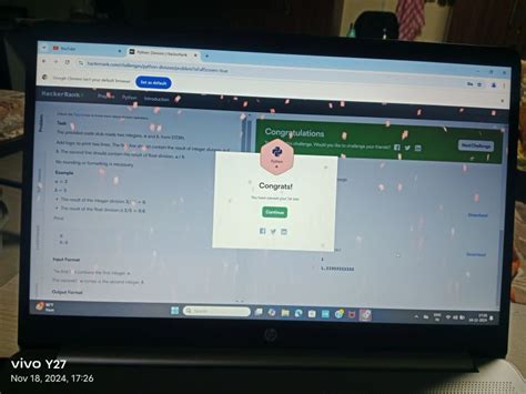 Sravani Kolluri On Linkedin Pythonjourney Learningtocode Hackerrank Firstmilestone Keepgrowing