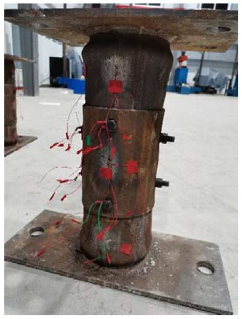 Buildings Free Full Text Axial Compression Performance Of Precast Circular Semi Continuous