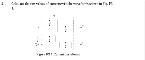 Solved 3 1 Calculate The Rms Values Of Currents With The Chegg Com