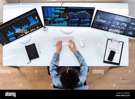 African American Business Data Analyst Woman Stock Photo Alamy