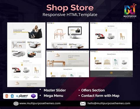 Shop Store Responsive Ecommerce Html Template Html Templates