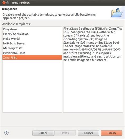 how to create basic bitstream and first stage bootloader for the