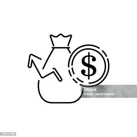 라인 스타일의 프리미엄 머니백 아이콘 또는 로고 흰색 배경에 고품질 의 기호와 기호 인포그래픽 웹 디자인 및 앱 개발을 위한