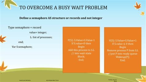 Process Synchronization In Operating System Pptx