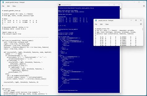 Binaryclassificationscikittree James D Mccaffrey