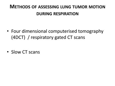 Motion Management In Lung Cancer Radiotherapy Pdf Lung And Respiratory Health Diseases And