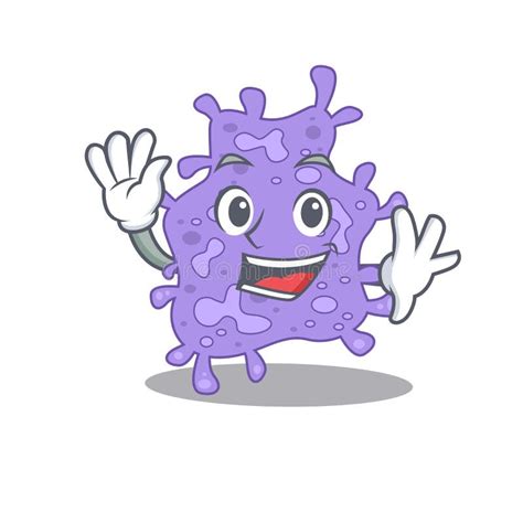 A Smiling Staphylococcus Aureus Cartoon Design Having Christmas Ts Stock Vector