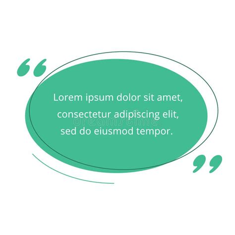 Quote Blank Frame Vector Template Stock Vector Illustration Of Place Empty