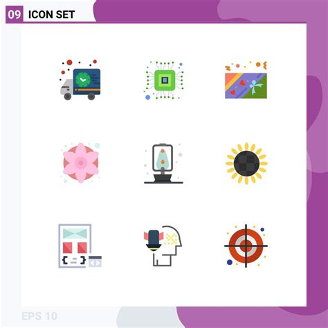 9 User Interface Flat Color Pack Of Modern Signs And Symbols Of Harvest Camping Love Lantern