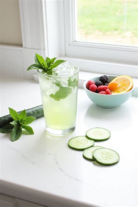 Cucumber Mint Sparkler Mocktail A Refreshing Bubbly Drink