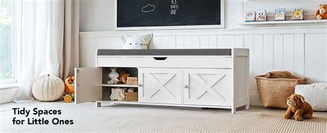 Pipishell Shoe Storage Bench 2 Tier With Cushioned Seat