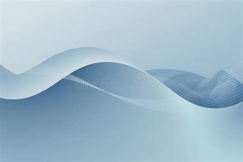 Subtle Gradients And Fluid Curves Create A Calming Ethereal Visual Experience Stock