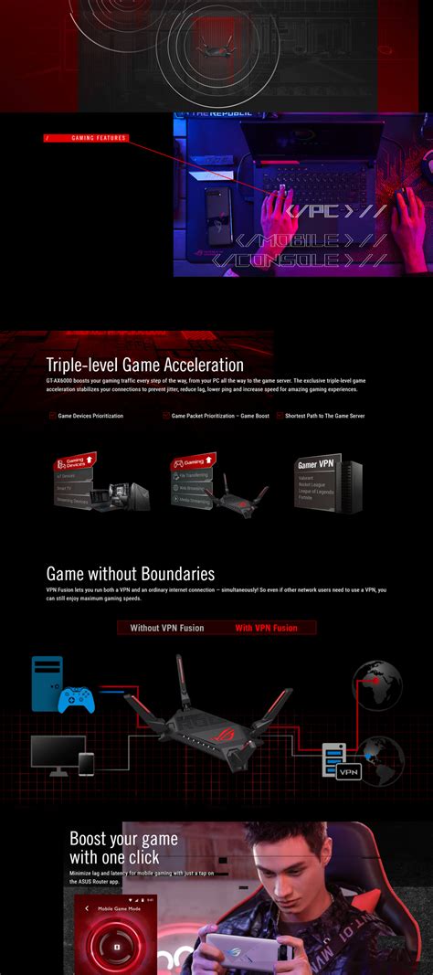 Asus Rog Rapture Gt Ax Dual Band Wifi Ax Gaming Router Nb Plaza