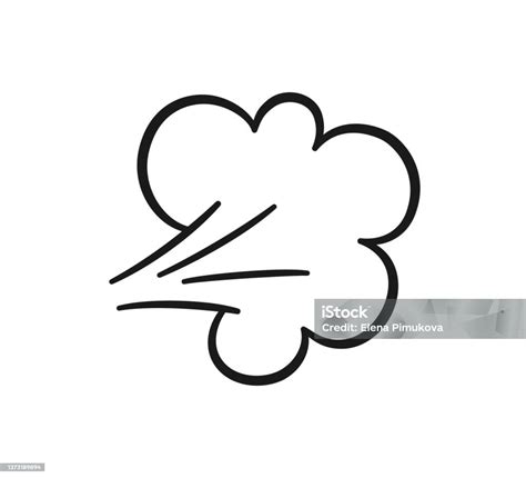 만화 방귀 구름 나쁜 악취 풍선 폭발 화가 호흡 코믹 한 스타일의 연기 가스구름 재미있는 자만심 기호 흰색 배경에 격리된 벡터 그림 과도에 대한 스톡 벡터 아트 및 기타