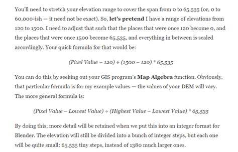 How To Rescale A Height Range For A 16 Bit Unsigned Integer Tiff Rqgis