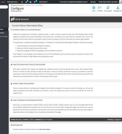 Verify Account For Prestashop By Inno Mods Codecanyon
